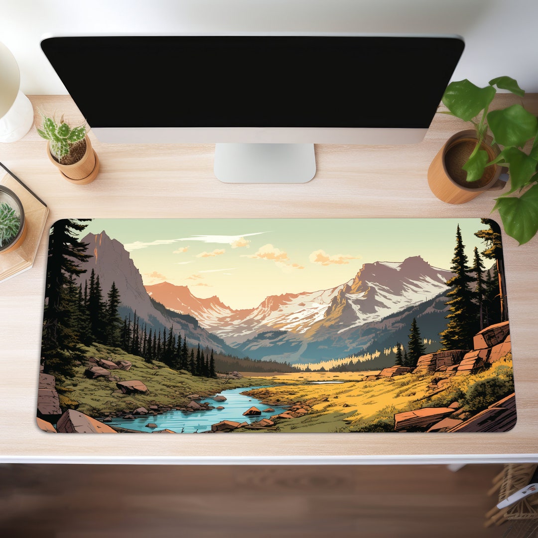 Rocky Mountain National Park Desk Mat Nature Landscape Calming - Etsy
