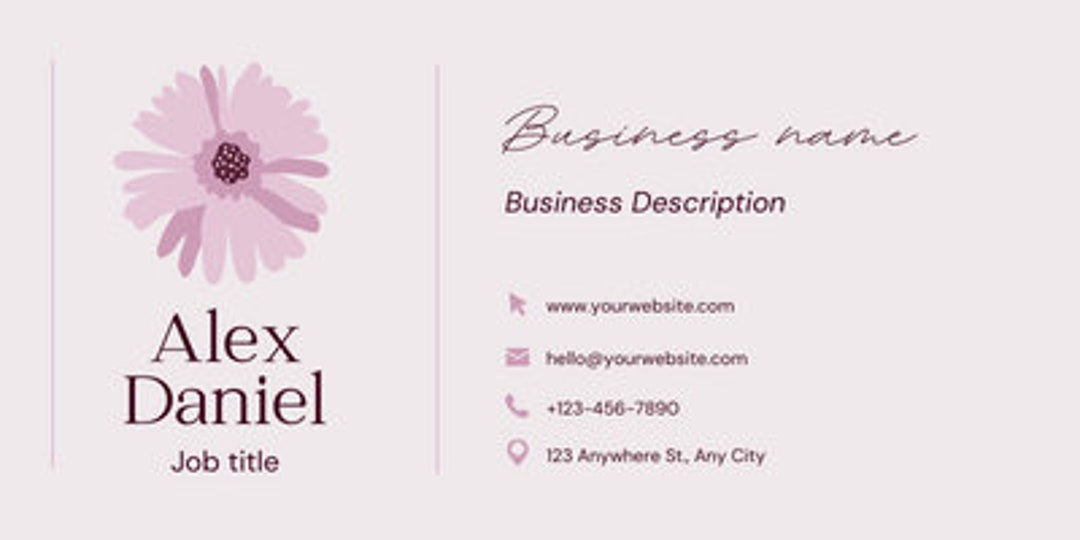 Email Signature, Digital Product, Flowers, Cute, Business, Personal ...