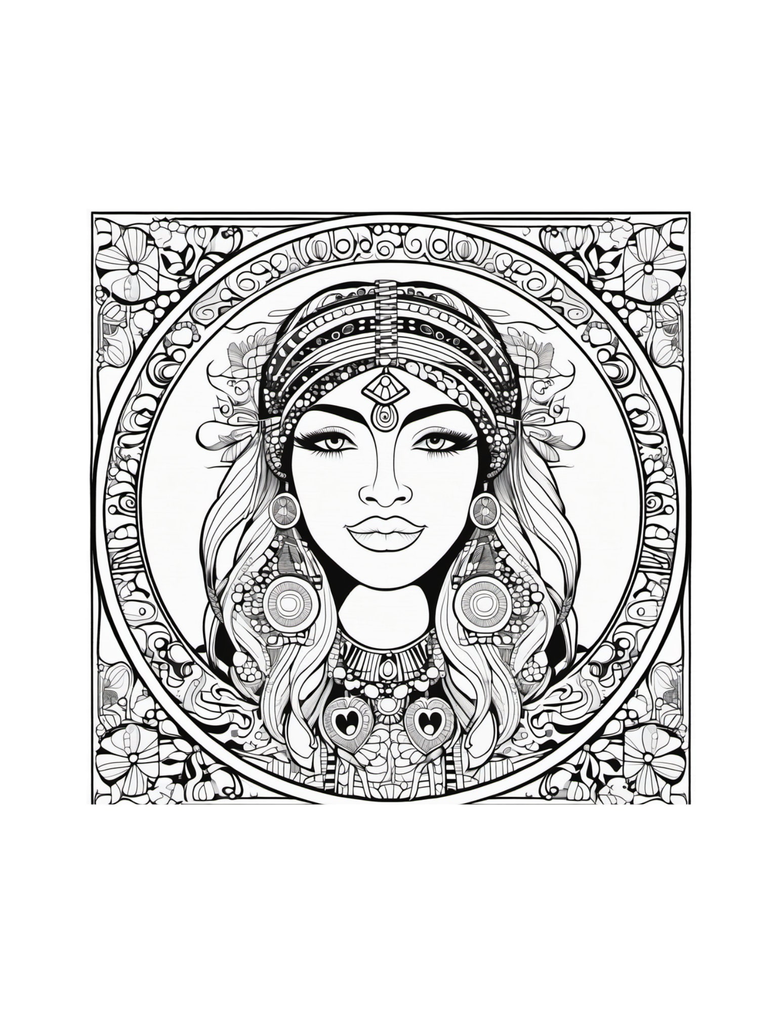 Boho Coloring Pages - Etsy
