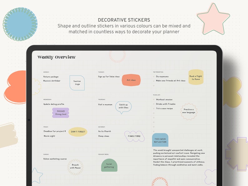 Digital Label Shapes Sticker Book: Versatile Design Elements | Digital ...