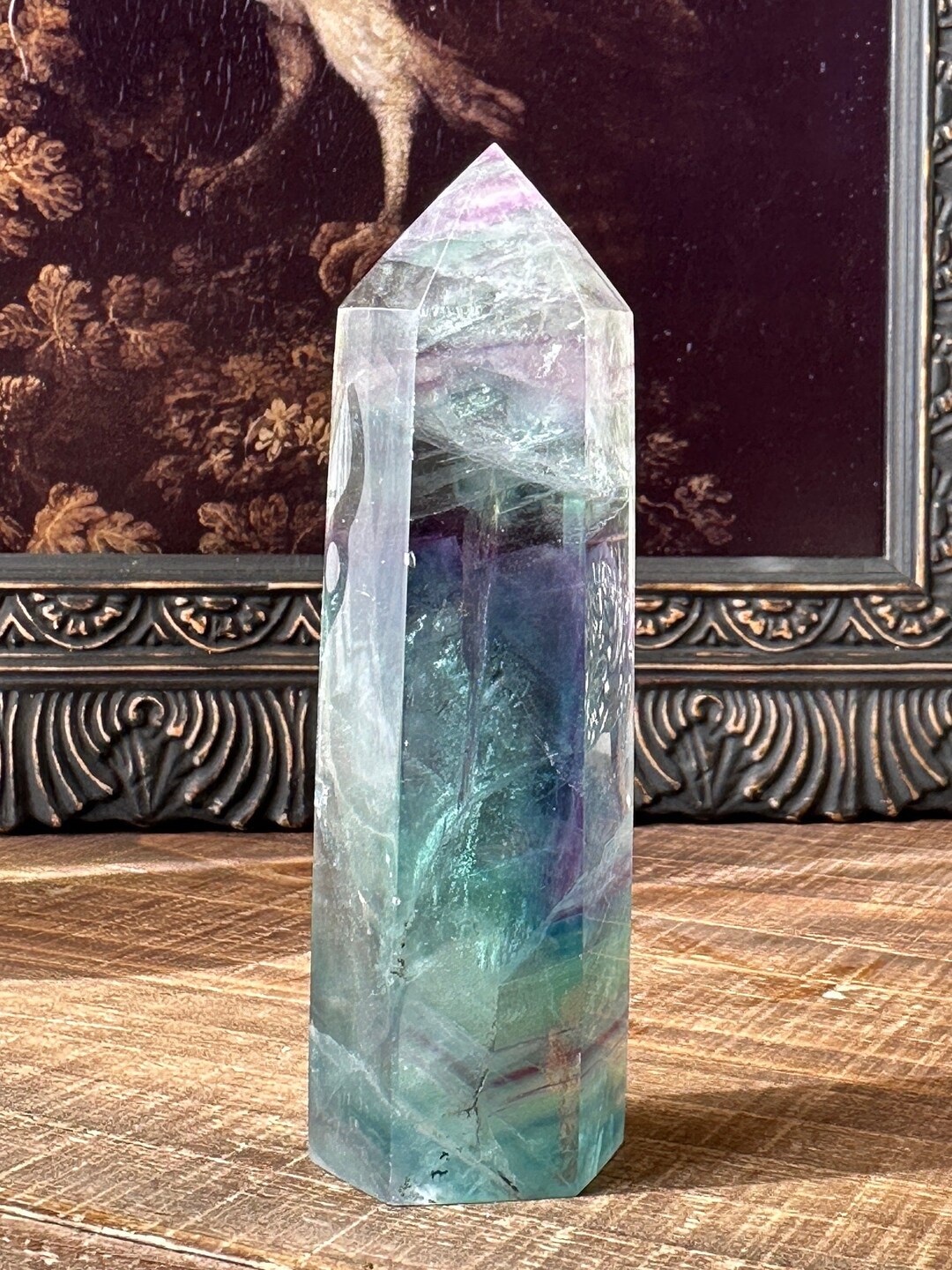 High Quality Rainbow Fluorite Tower/ Rainbow Fluorite / Gemmy/ Flashy ...
