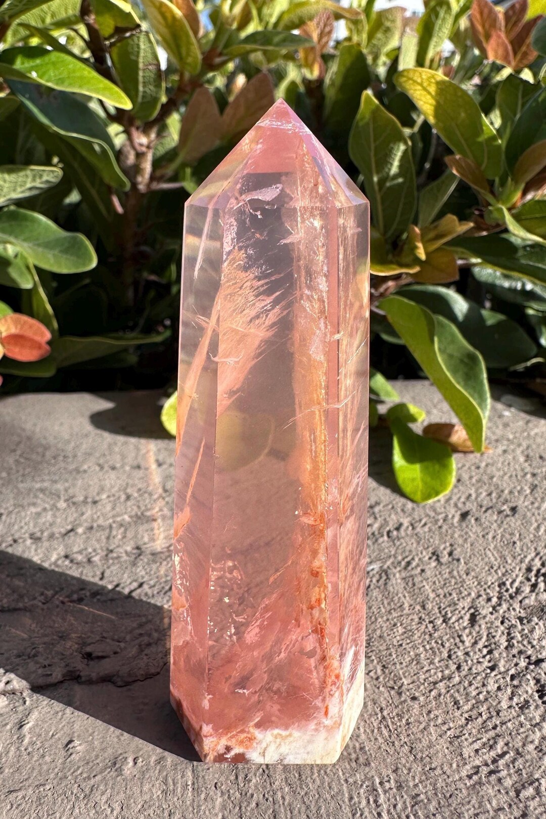 Rare Snowflake Garden Rose Quartz, Phanton Rose Quartz, White Garden ...