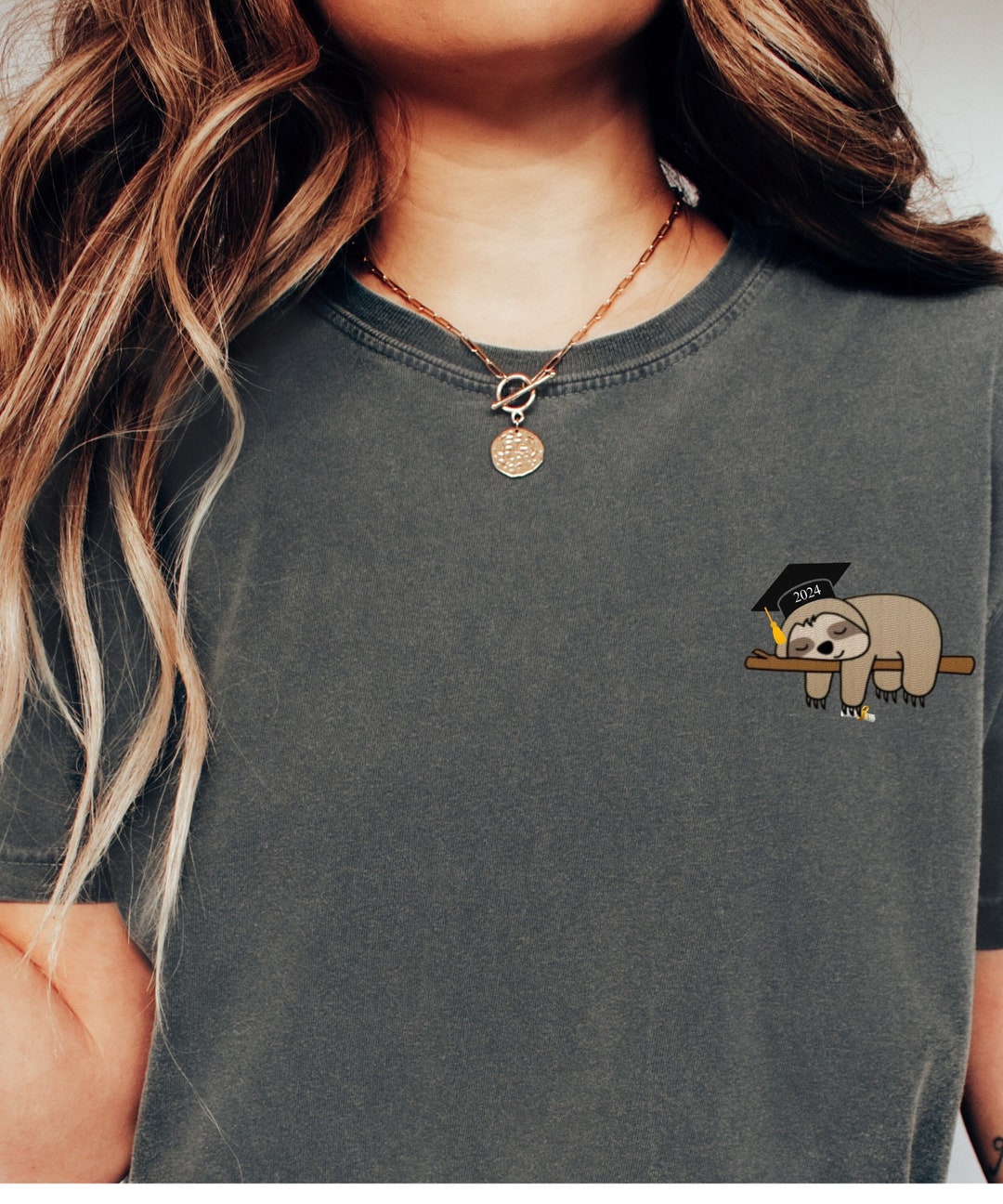 Embroidered Graduate Shirt, Class of 2024 Shirt, Senior 2024 Shirt ...