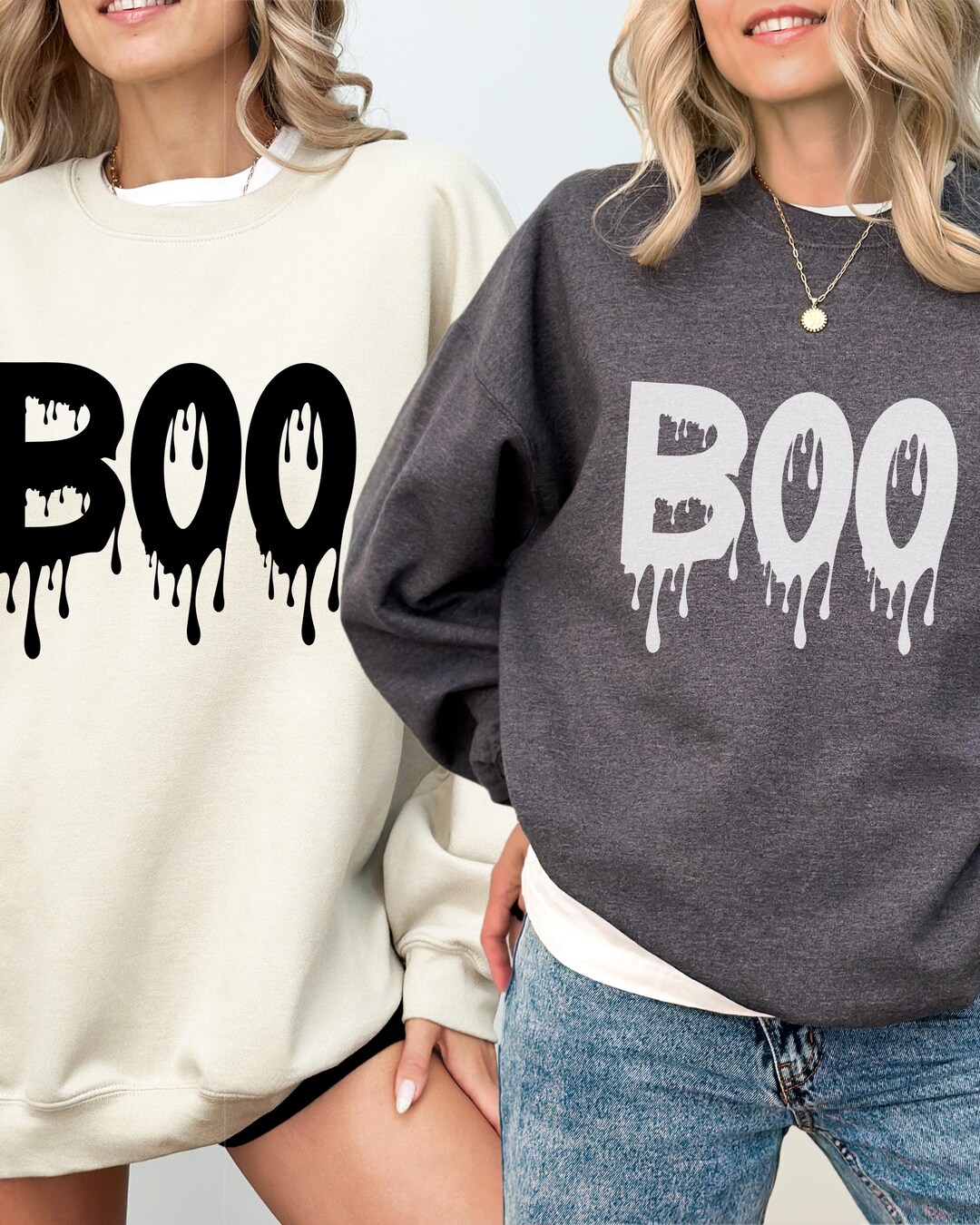 Halloween Sweater, Boo Halloween Sweatshirt, Spooky Sweatshirt ...