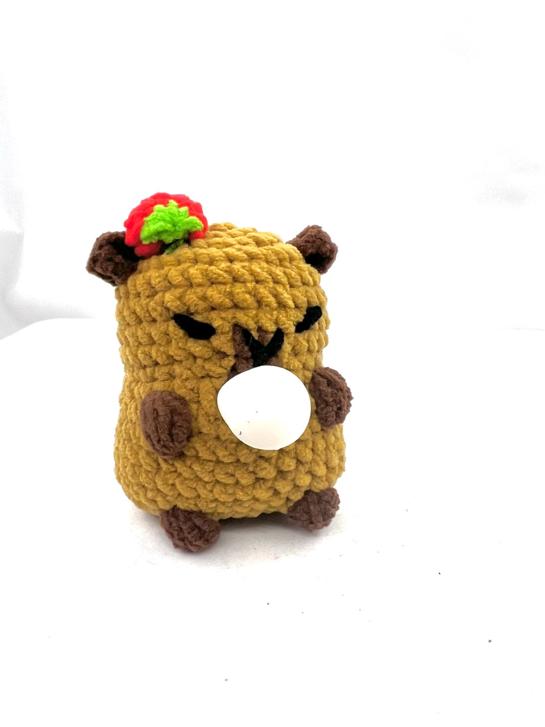 Positive Poo Stress Relief Capybara Toy Squeezable Crochet Poop With ...