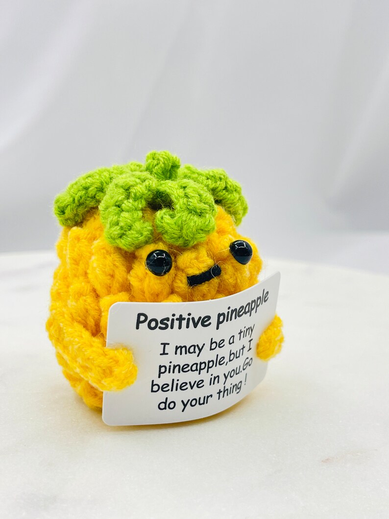 Crochet Positive Orange,postive Pineapple,motivational Gift,unique Gift ...