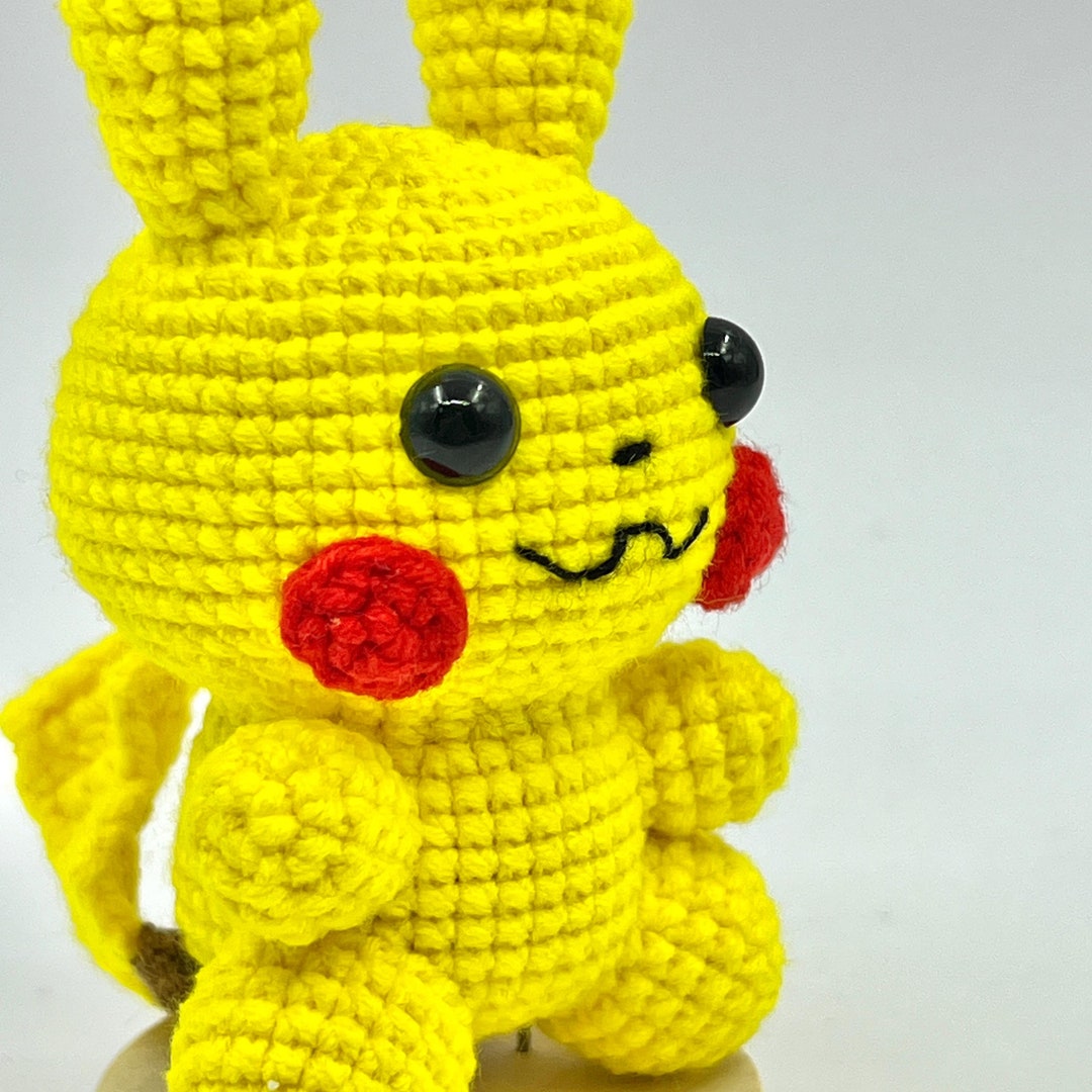 Handmade Pikachu Crochet, Finished Item - Pokémon Pikachu Amigurumi ...