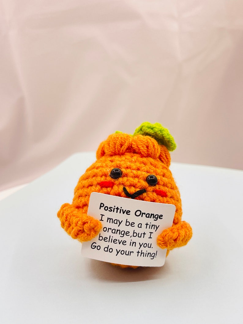 Crochet Positive Orange,postive Pineapple,motivational Gift,unique Gift ...
