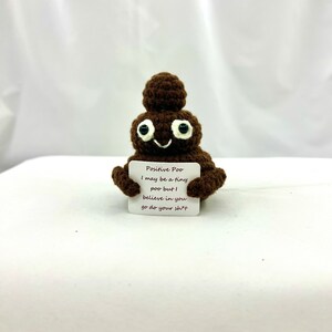 Positive Poo Crochet Plush Toy | Funny Encouraging Poop Amigurumi ...