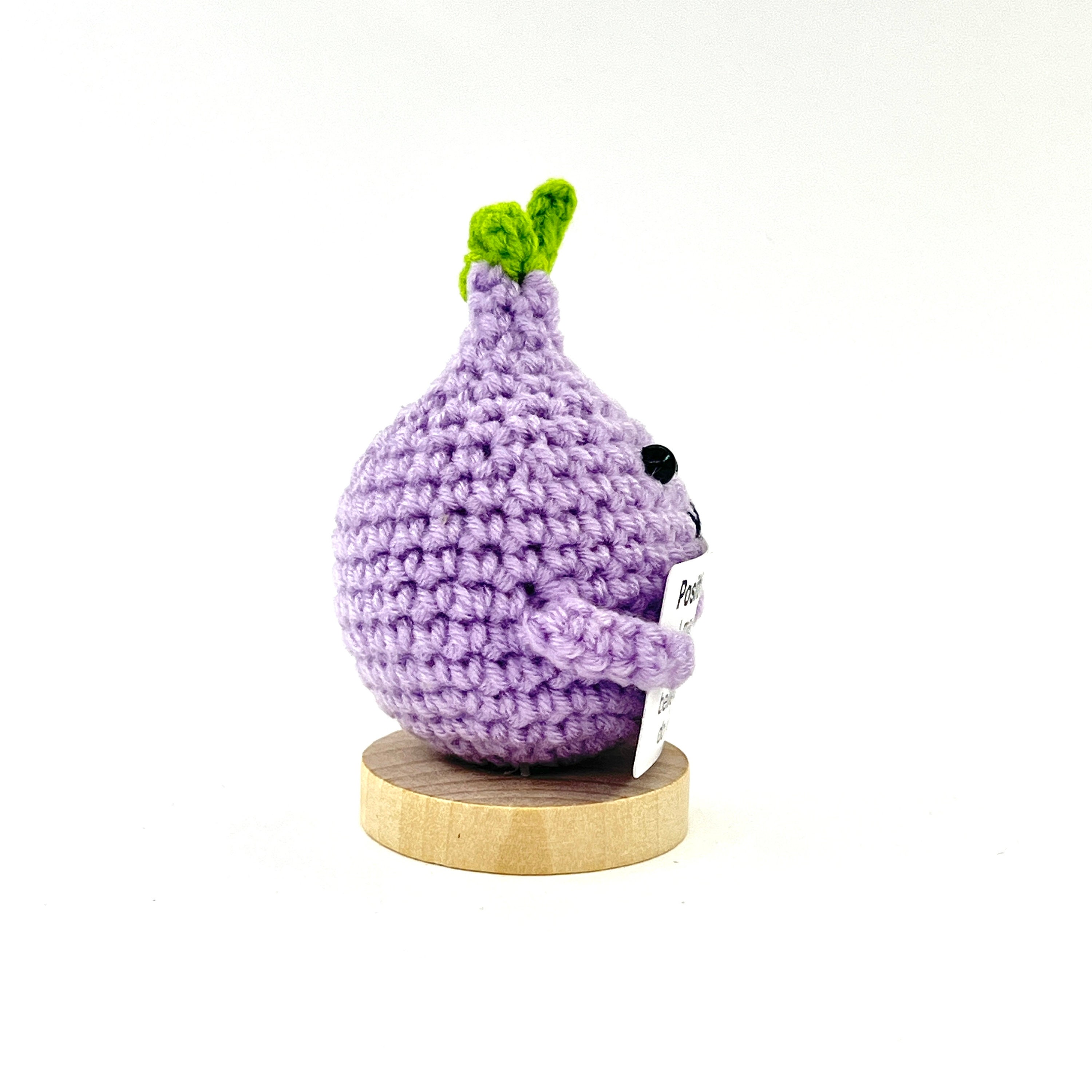 Handmade Crochet Positive Onion Plush Inspirational Gift Cute Miniature ...