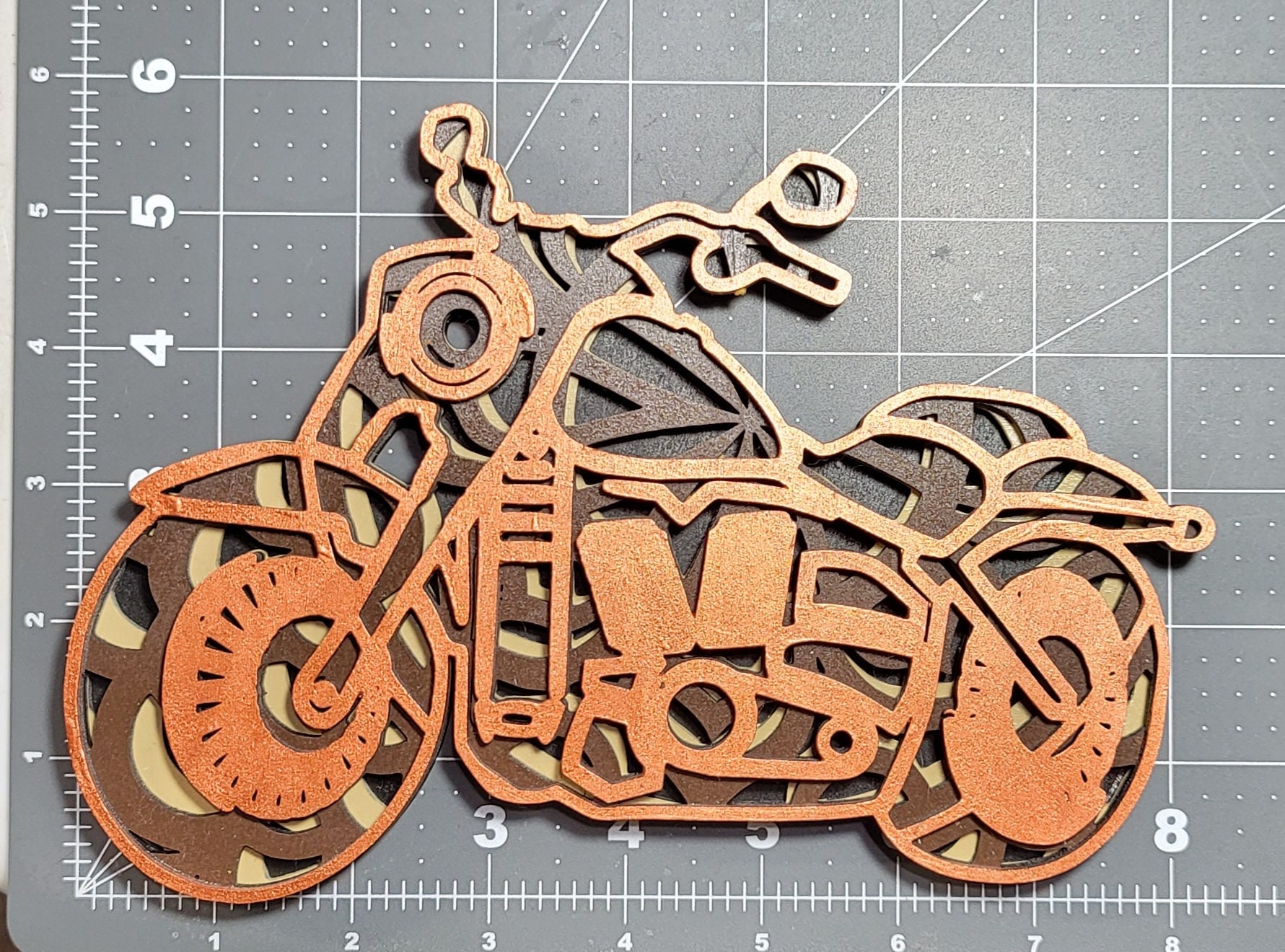 Multi Layer Laser Cut Motorcycle - Etsy