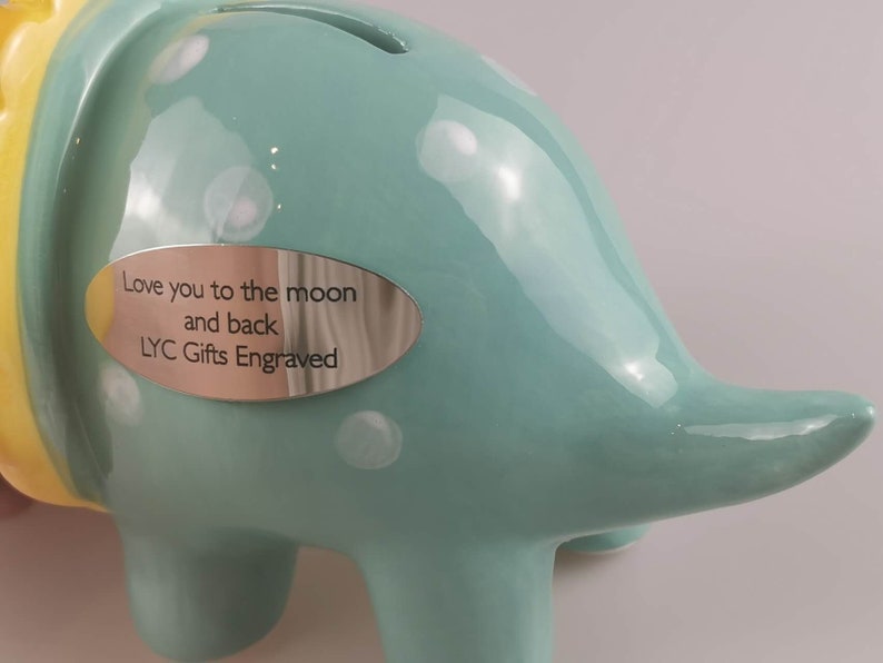 Personalized Dino Horns Money Bank, Custom Dinosaur Piggy Bank, Engrave ...