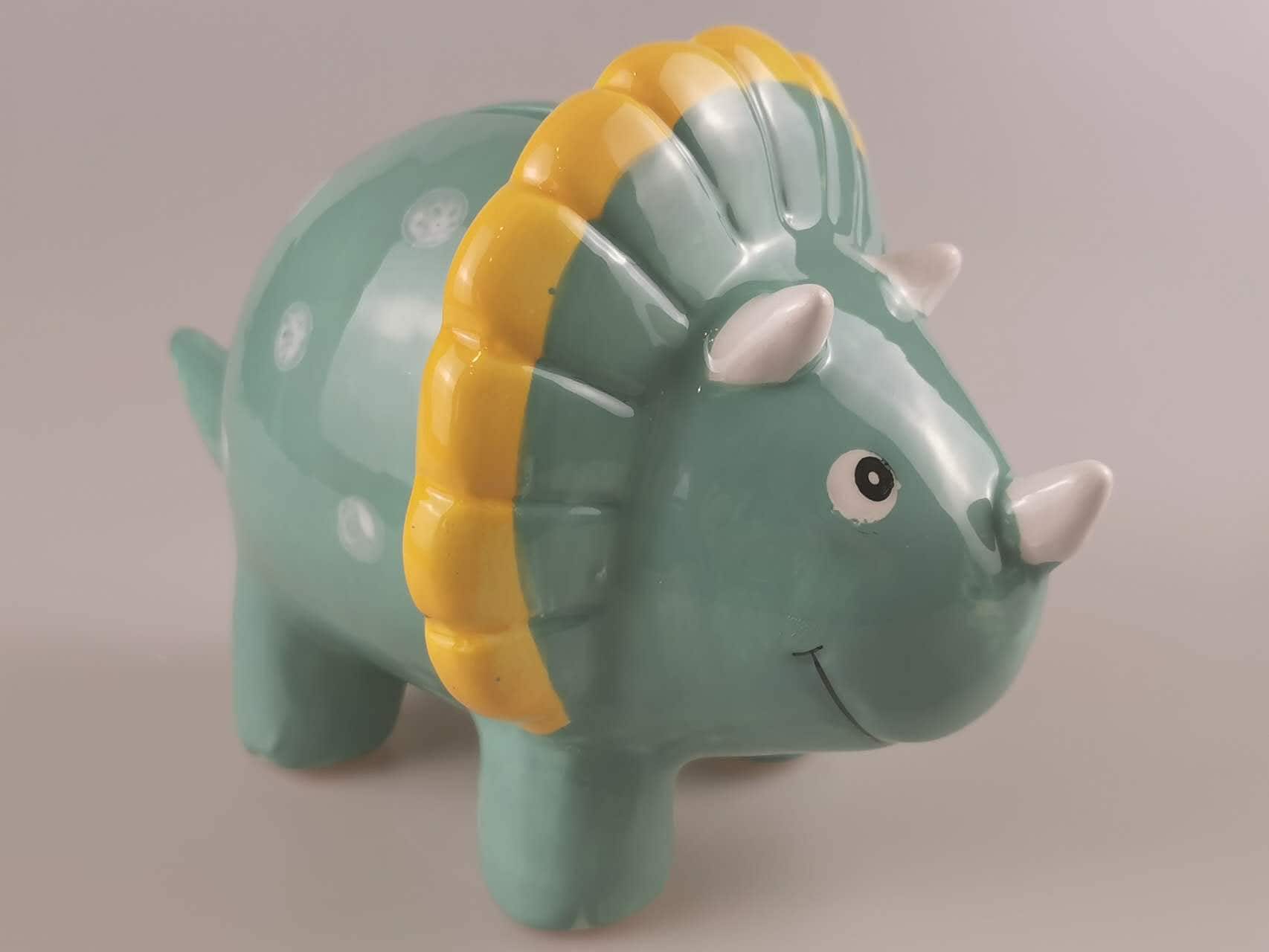 Personalized Dino Horns Money Bank, Custom Dinosaur Piggy Bank, Engrave ...