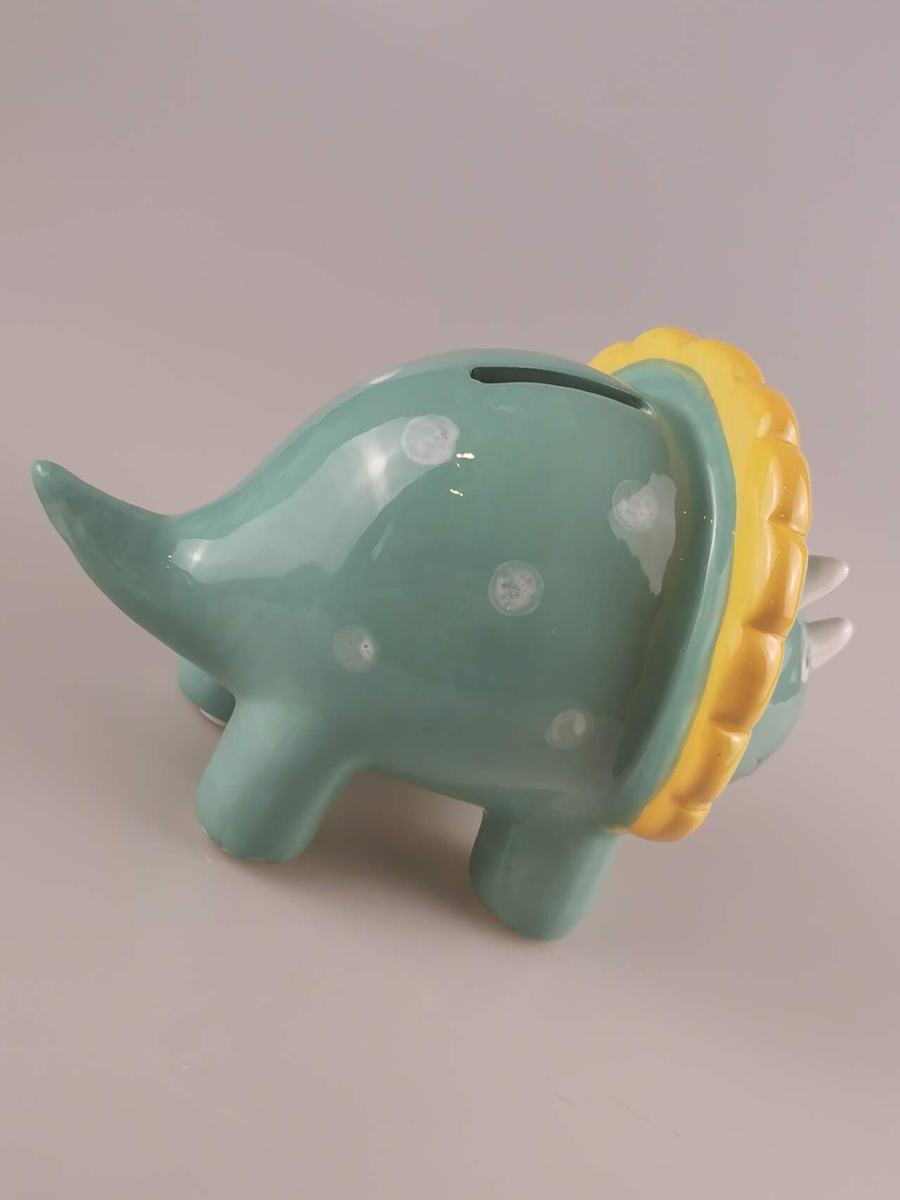 Personalized Dino Horns Money Bank, Custom Dinosaur Piggy Bank, Engrave ...