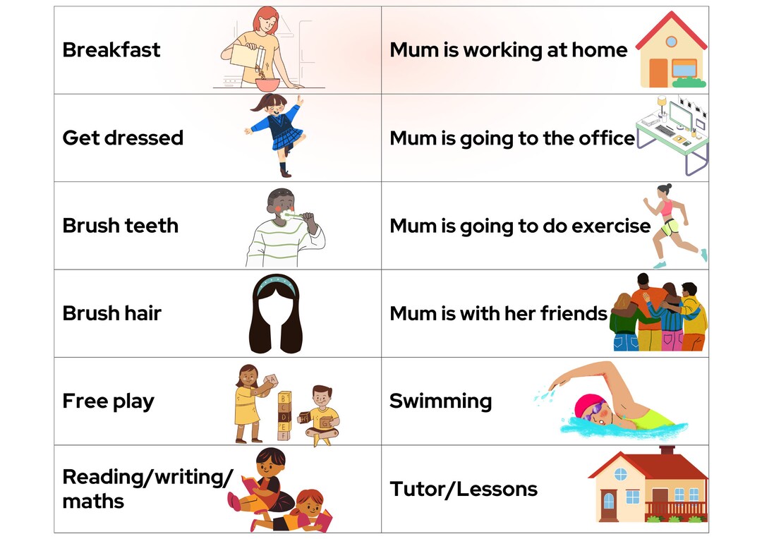 DIY- Ready to Print | Kids Morning and Night Routine | Conscious ...