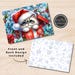 Printable Cat Christmas Card | Cute Pet Holiday Greeting | DIY Digital ...