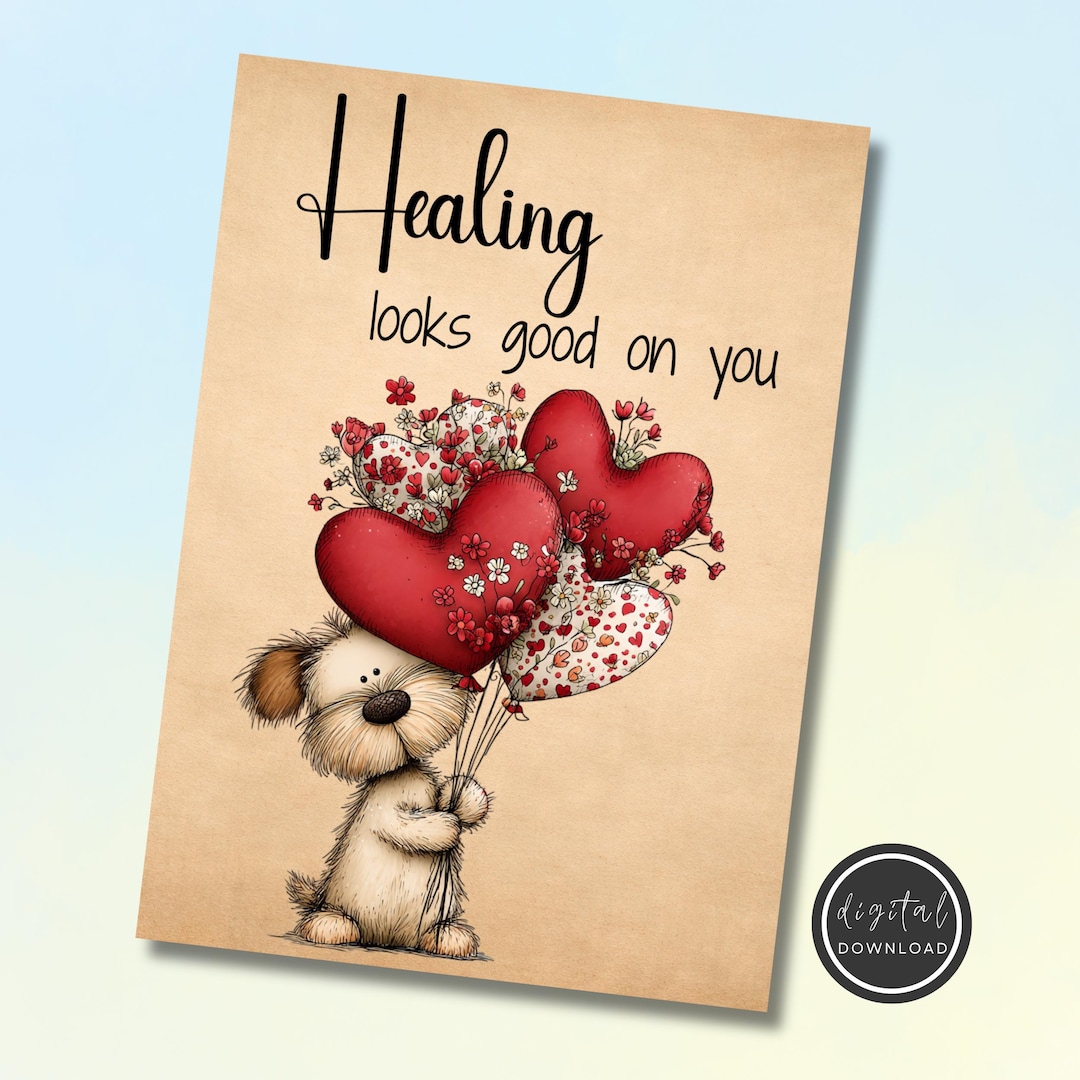 Get Well Soon Card | Printable Greeting Card | Encouragement & Humor - Etsy