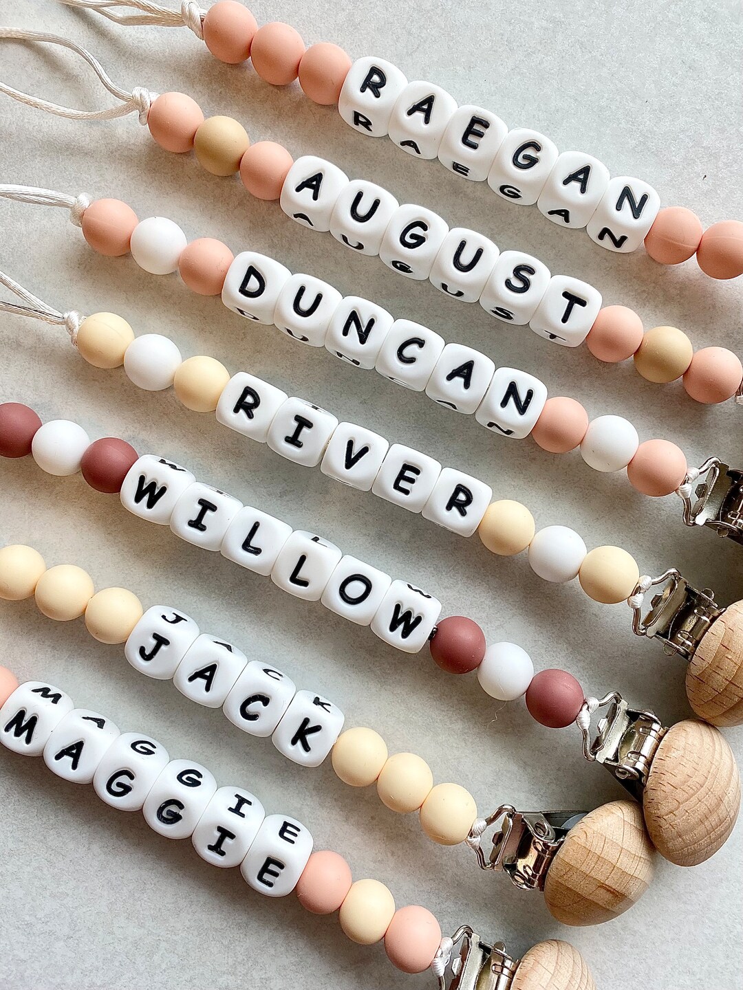 Personalized Pacifier Clips - Etsy