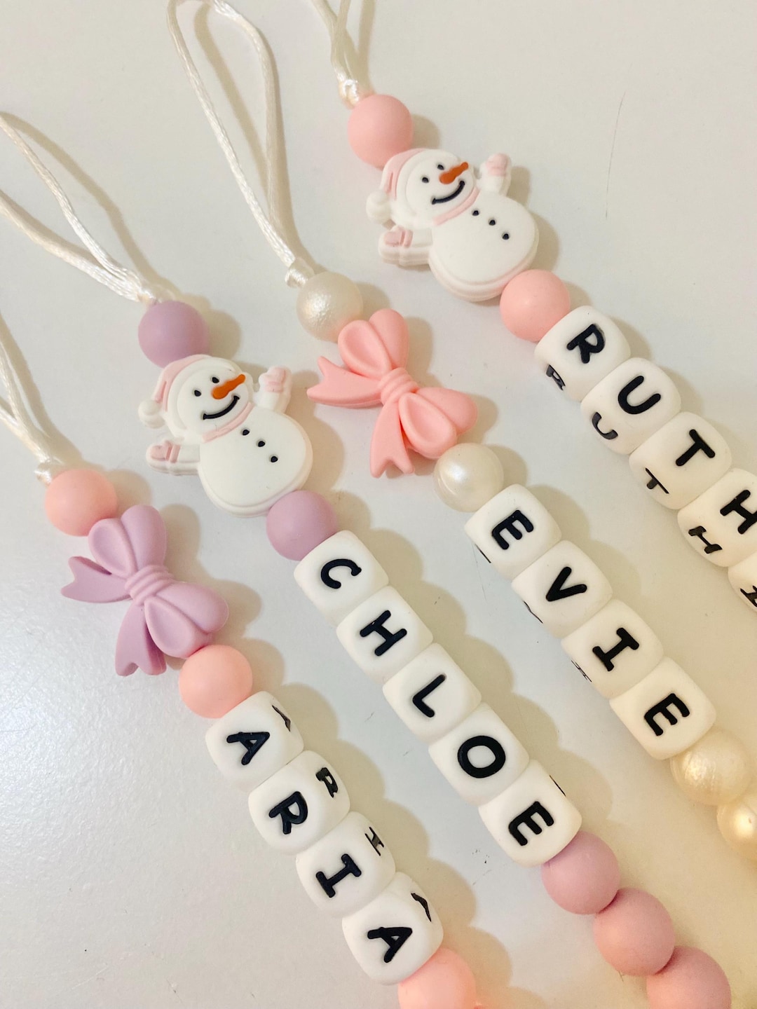 WINTER Personalized Pacifier Clip - Etsy
