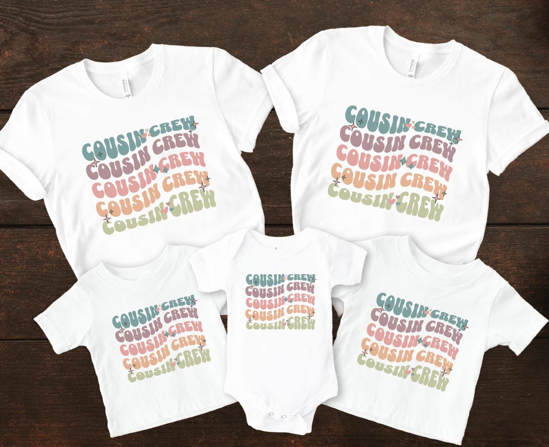 Cousin Crew Vacation Shirts: Retro Matching Family Reunion Tees - Etsy