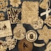 Custom Engraved Wooden Stickers - Showcase Your Designs! - Etsy