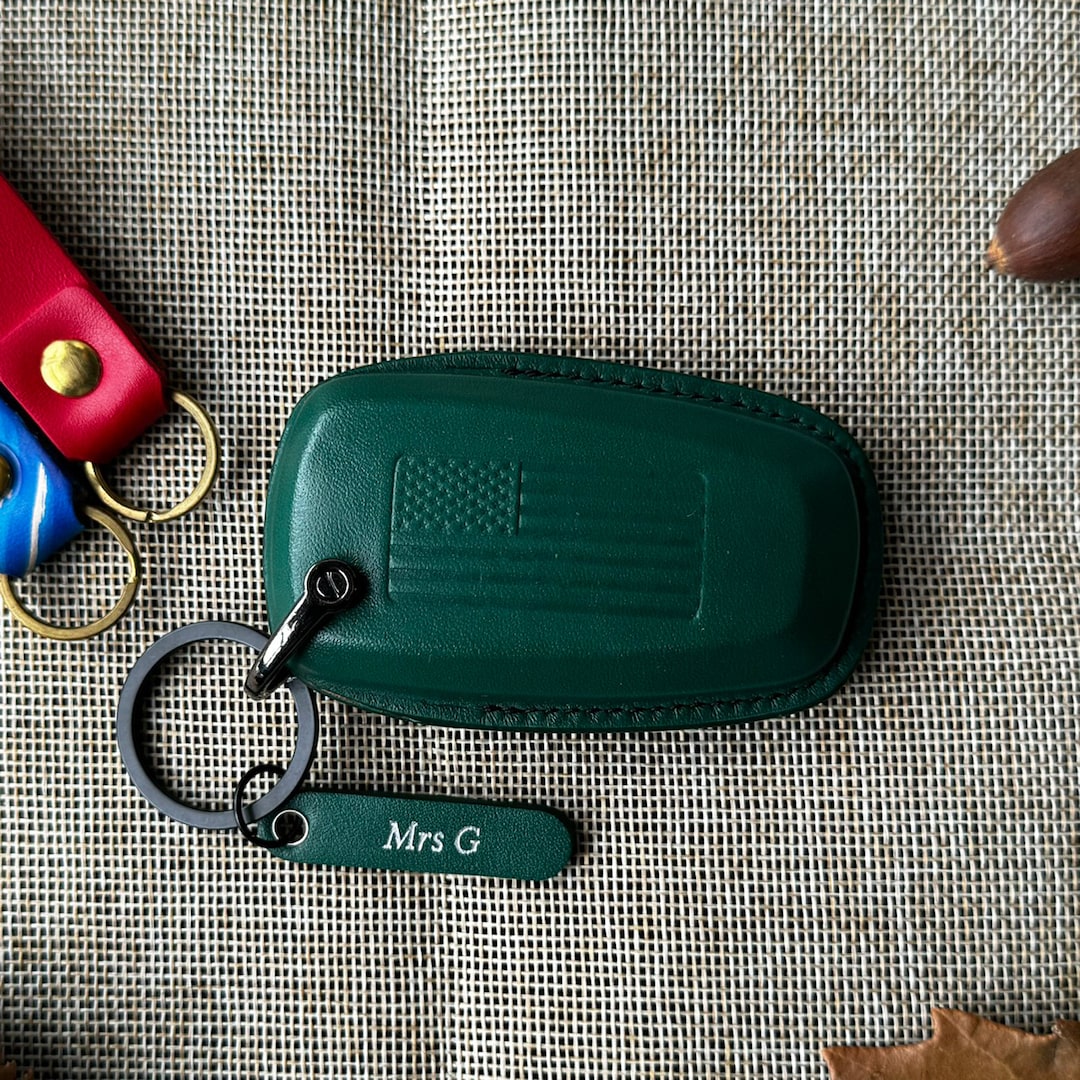 Leather Key Fob Cover for 2024 Ford Ranger Maverick Superduty Leather ...