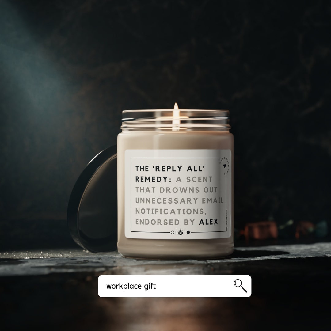 Humorous Employee Appreciation Candle Personalized Aroma of Success ...