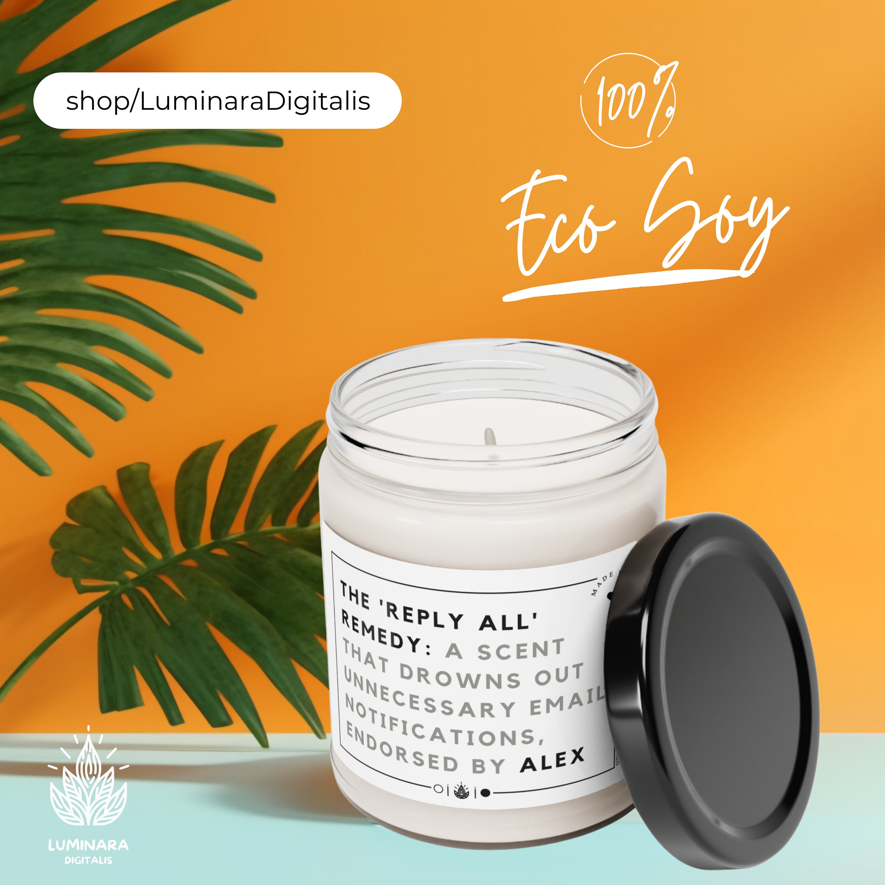 Humorous Employee Appreciation Candle - Personalized Aroma of Success ...