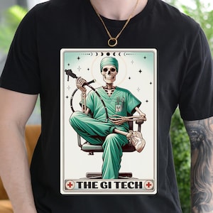 The GI Tech Tarot Card Shirt Endoscopy Technician Tshirt Gi Tech Tee ...