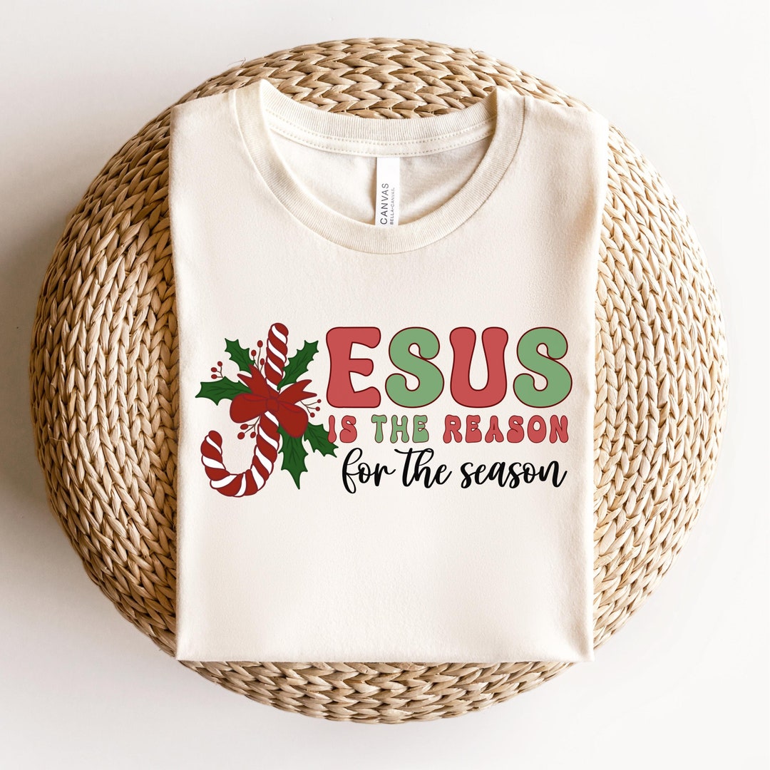 Christian Christmas Shirt Religious Christmas Gift Xmas Jesus T-shirt ...