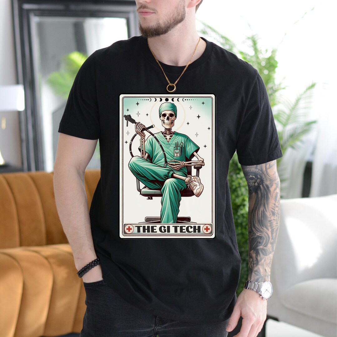 The GI Tech Tarot Card Shirt Endoscopy Technician Tshirt Gi Tech Tee ...