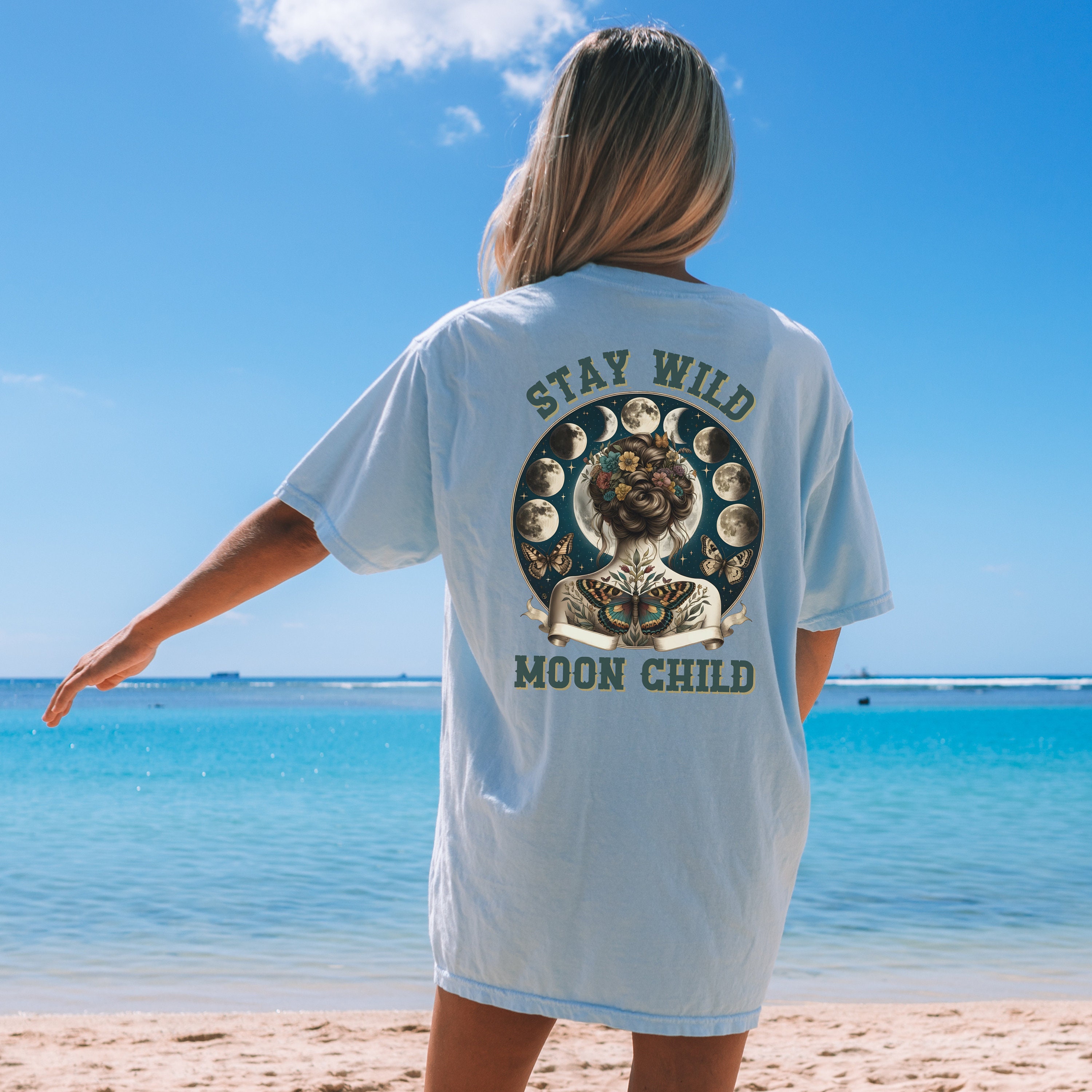 Luna Moth Shirt Moon Child Shirt Moth Shirt Mystical Shirt Lunar Moth ...
