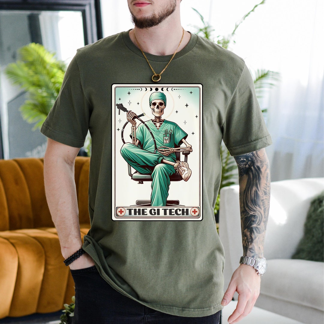The GI Tech Tarot Card Shirt Endoscopy Technician Tshirt Gi Tech Tee ...