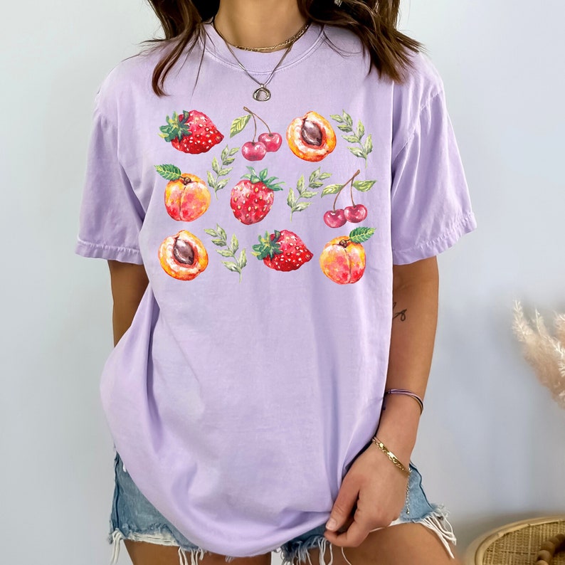 Fruit Shirt Strawberry Shirt Farmers Market Tee Gift for Women Vintage ...