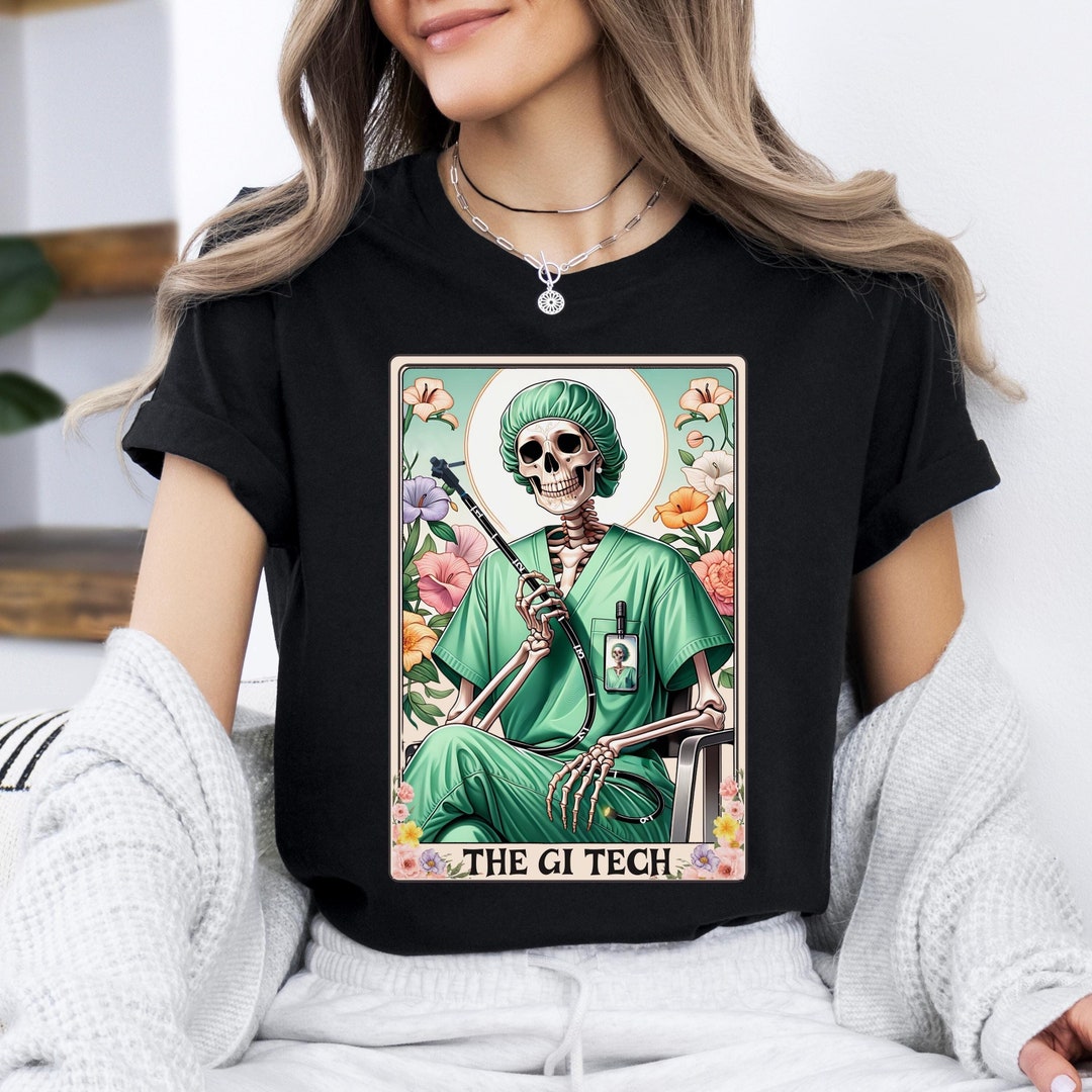 The GI Tech Tarot Card Shirt Endoscopy Technician Tshirt Gi Tech Tee ...