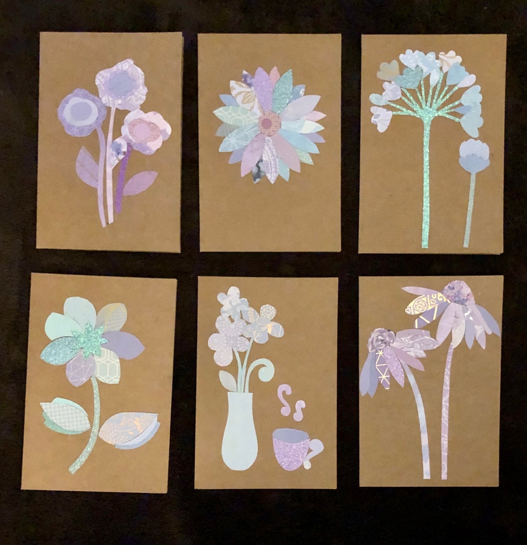 Flowery Greetings Cards - Etsy
