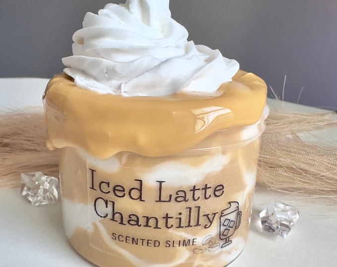 Iced Latte Chantilly Slime, Glossy Slime, Coffee Slime, Thick Slime ...