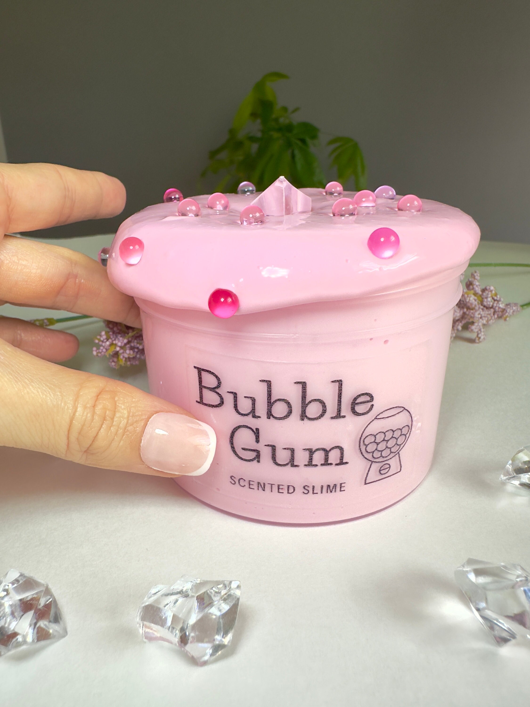 Bubble Gum Thick Slime, Glossy Slime, Bubble Gum Scented Slime, Super ...