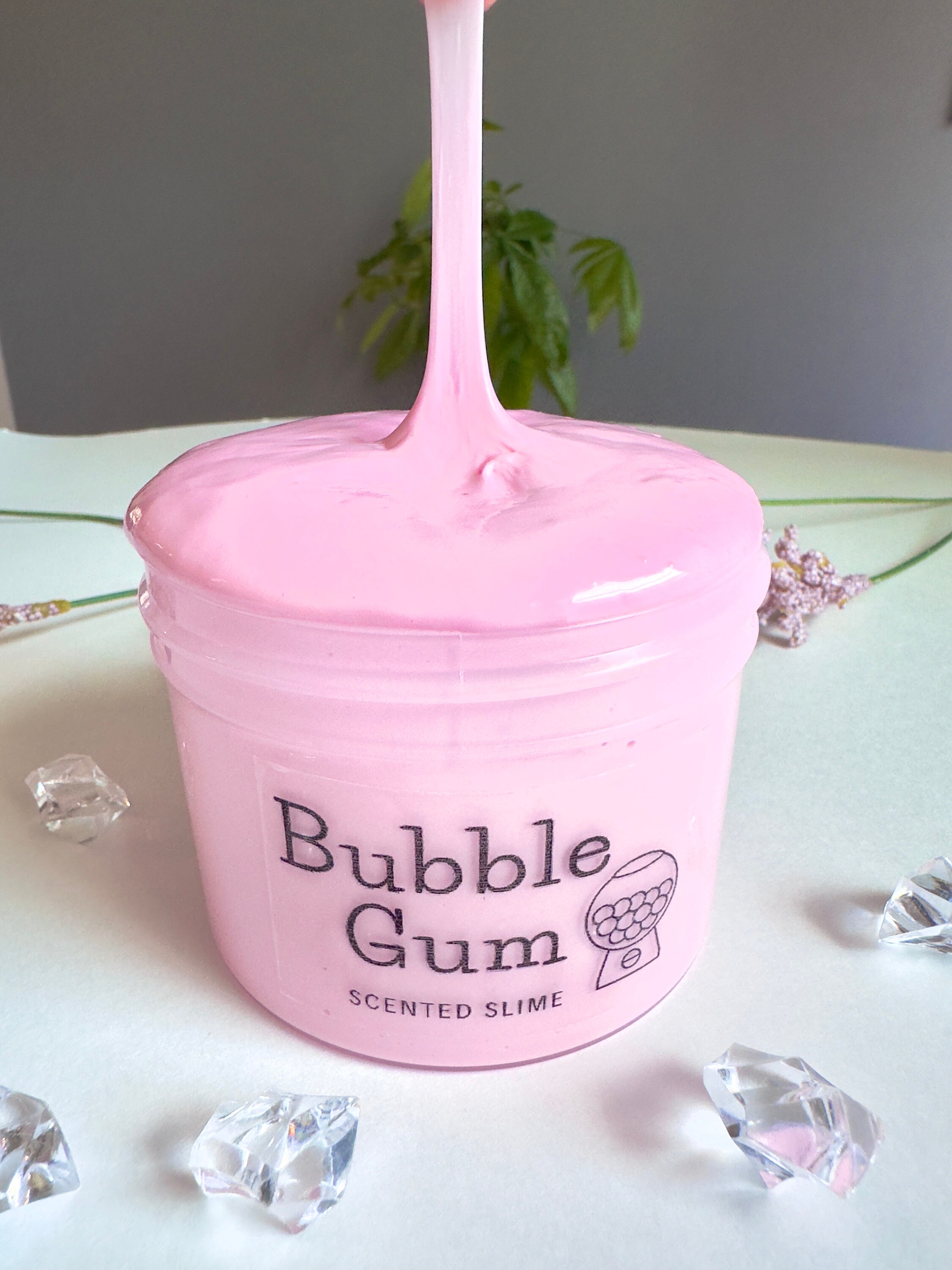 Bubble Gum Thick Slime, Glossy Slime, Bubble Gum Scented Slime, Super ...