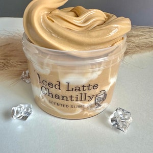 Iced Latte Chantilly Slime, Glossy Slime, Coffee Slime, Thick Slime ...
