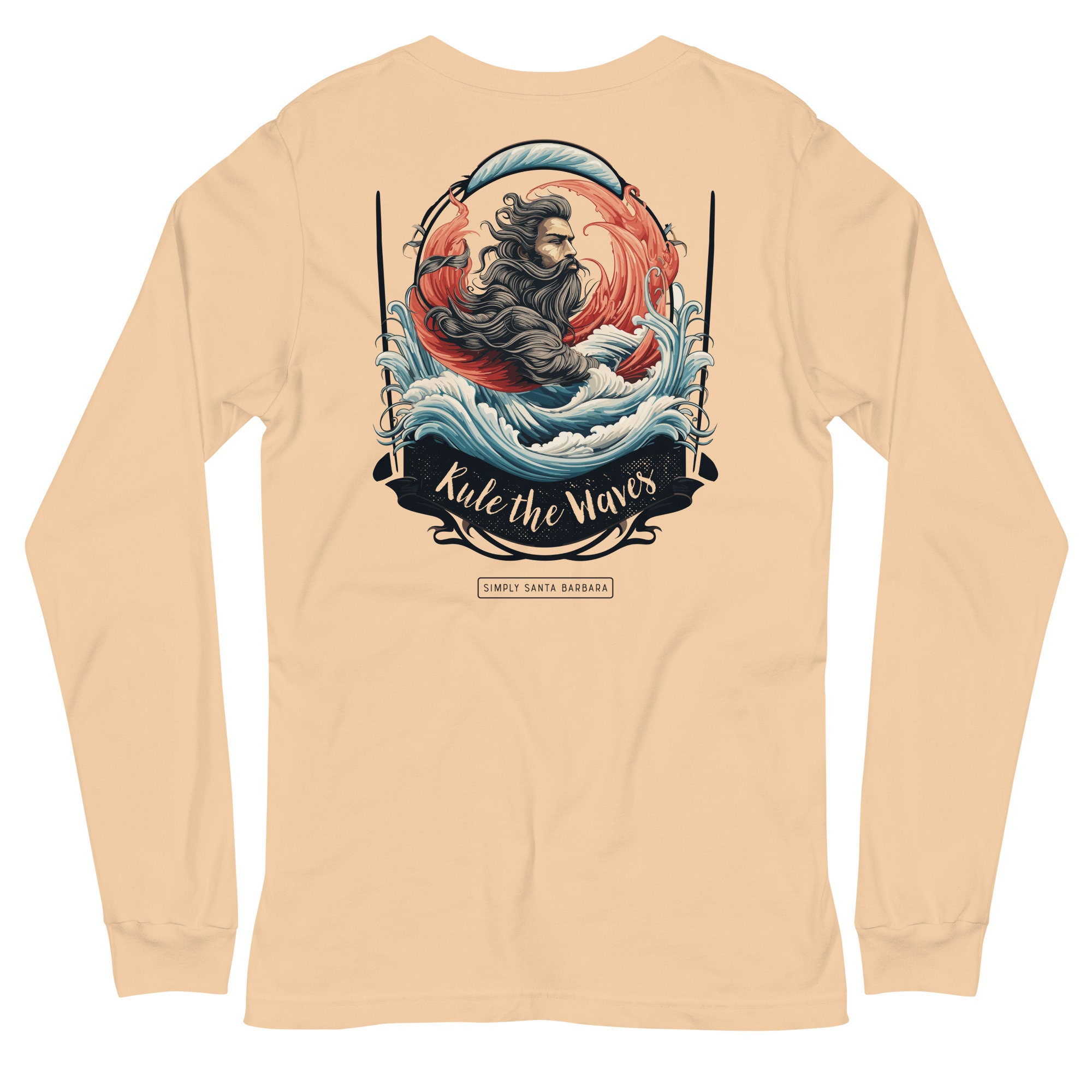 Rule the Waves Santa Barbara - Classic Unisex Long Sleeve Tee - Etsy