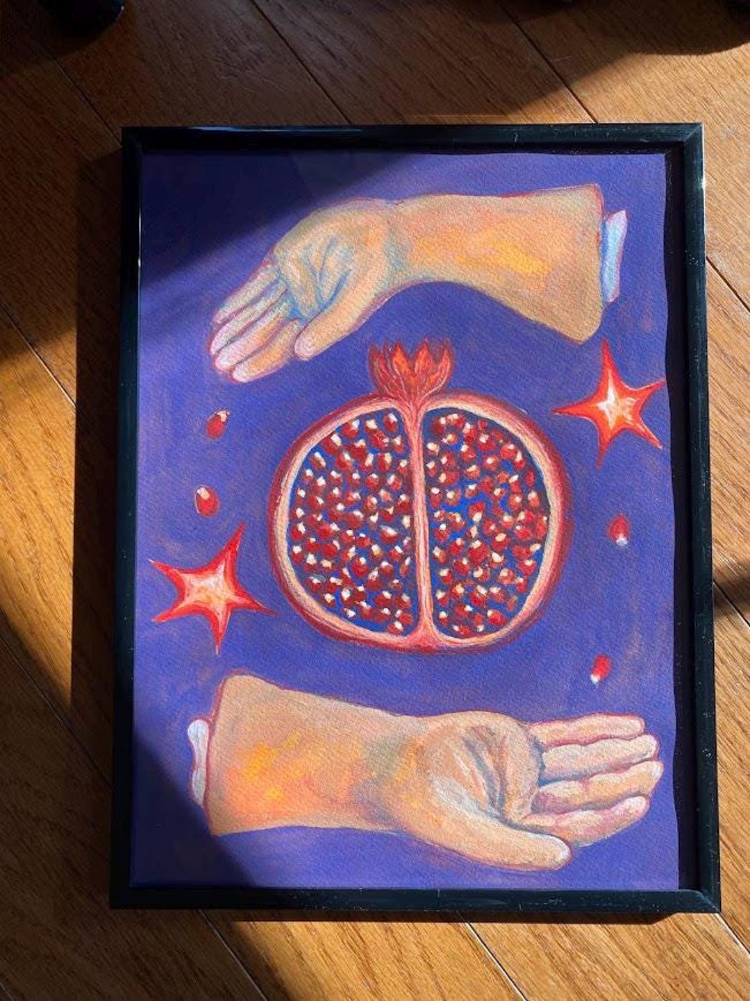 Original Painting "persephone" | Gouache Watercolor Artwork, Painted ...