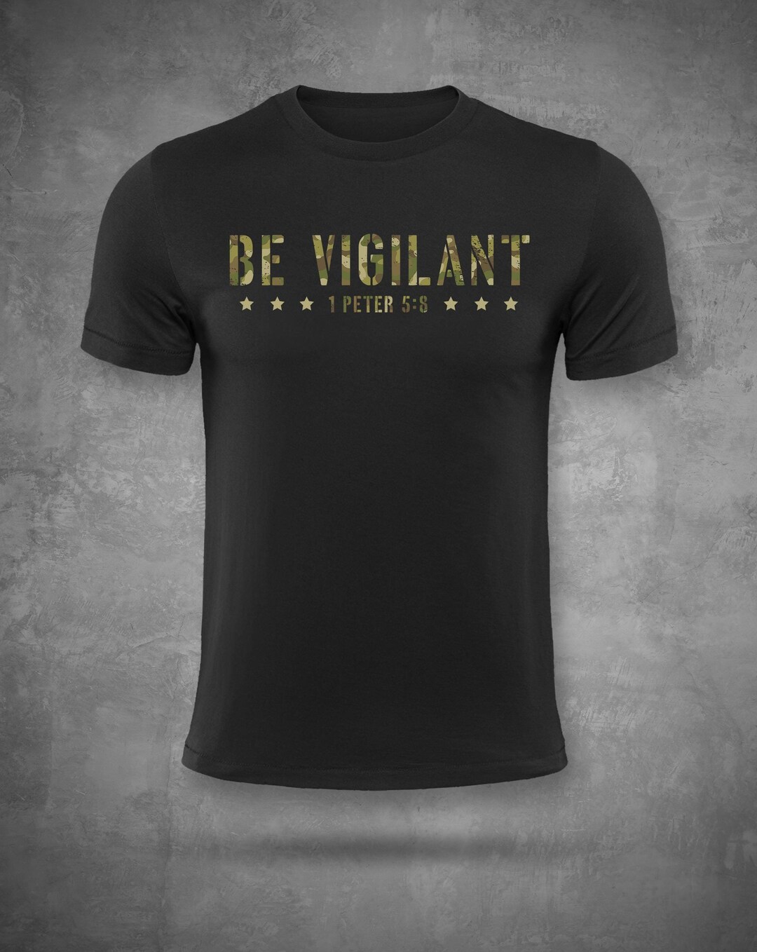 Be Vigilant Tshirt! Christian Tshirt Faith Clothing Christ Jesus God ...