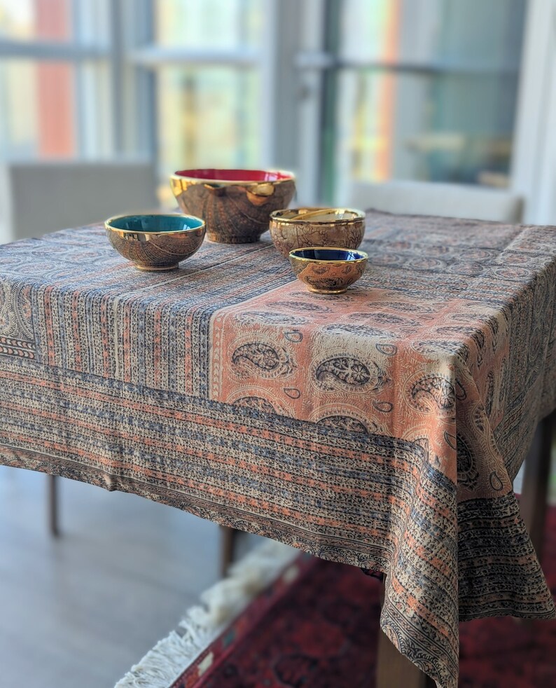 Kalamkar Tablecloth for Nowruz Table Special Occasion Tablecloth ...