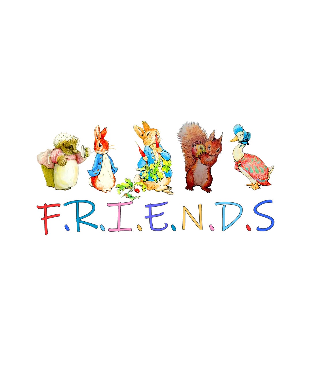 Retro Cartoon Png Friends Png Svg Watercolor Rabbit PNG Cute Bunny ...