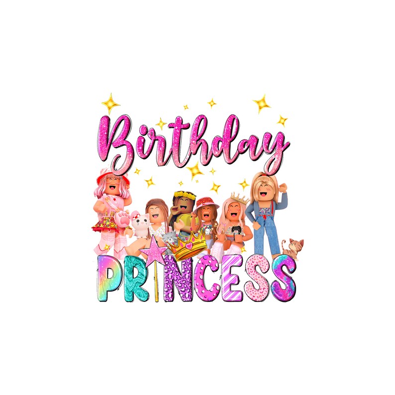Roblox Birthday Girl Png Svg Bundle , Roblox Birthday Girls Svg ...