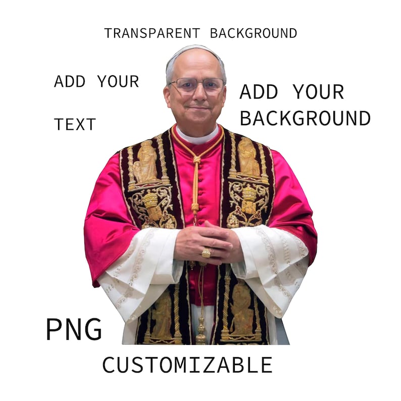 Pope Leo XIV Portrait Print: Robert Francis Prevost Art (digital ...