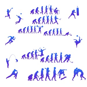 Human Evolution Png Only No Svg Bundle Human Evolution Worker Png Human ...