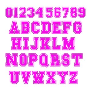 Pink Varsity Distressed Png Alphabet Bundle Distressed Varsity Png ...