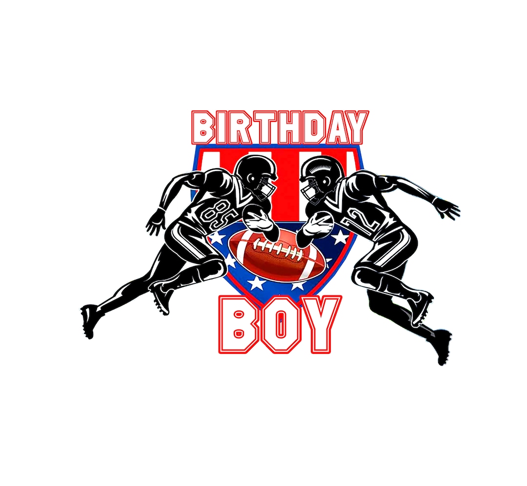 Football Birthday Boy, Football Birthday Png Svg Bundle, Football Theme ...